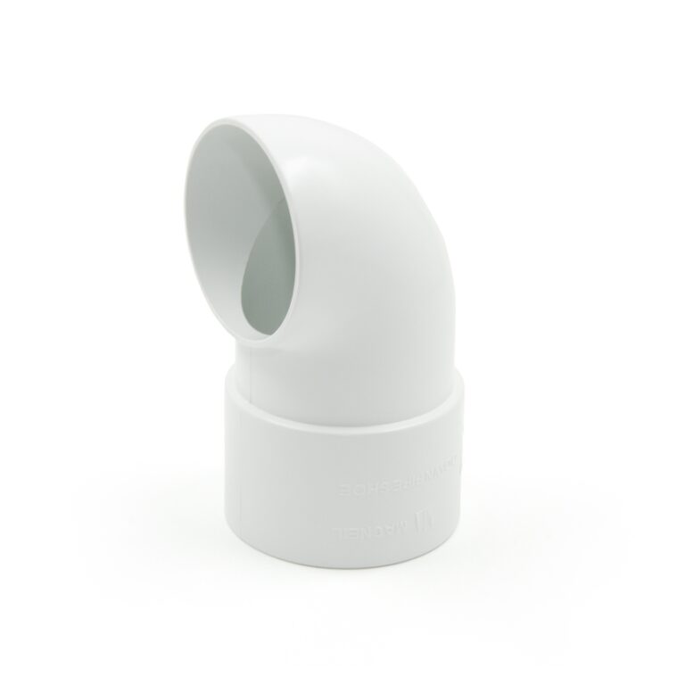 PVC 80 mm Round Bend 90 Degree - Brink Gutter Supplies